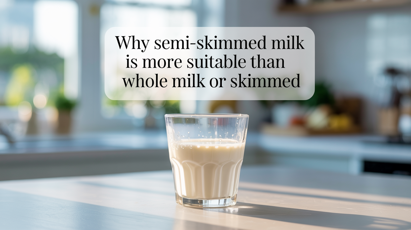 Why Semi-Skimmed Milk is more Suitable than Whole Milk or Skimmed ...